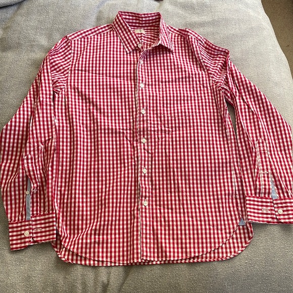 J. Crew | Shirts | Jcrew Mens Red Gingham Shirt | Poshmark